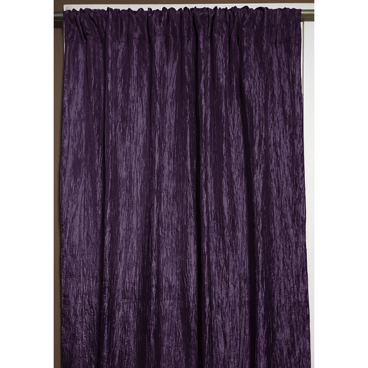 Everly Quinn Panneau de rideau simple semi-diaphane avec passe-tringle Gyle et Commentaires ...